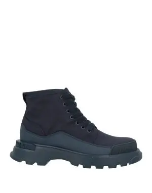 Armani Exchange Lace-up Ankle Boots - Navy