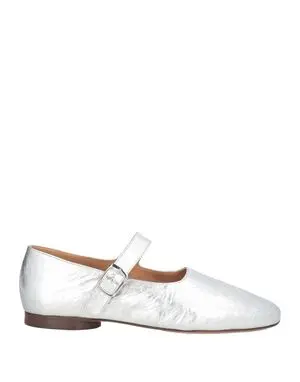 MANSUR GAVRIEL Leather Mary Jane Ballet Flats - Silver