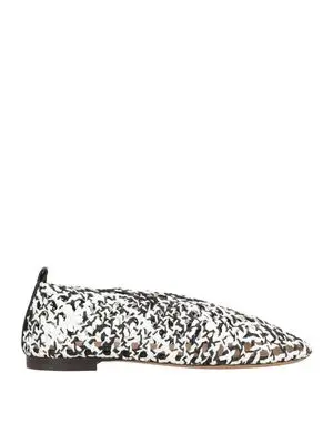 MANSUR GAVRIEL Perforated Leather Ballet Flats - Black