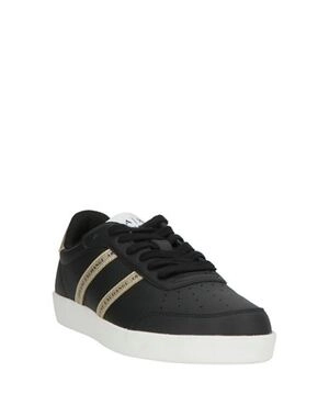 Armani Exchange Low Top Sneakers With Metallic Detail - Black