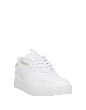 Armani Exchange Low-top Sneakers With Logo And Piped Trims