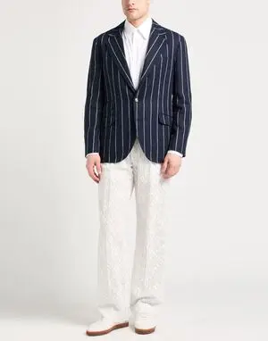Brunello Cucinelli Single-breasted Striped Tweed Blazer