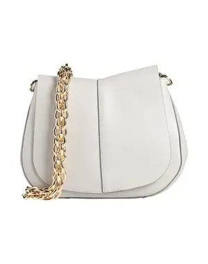 GIANNI CHIARINI Blush Cow Leather Cross-body Bag Light Grey