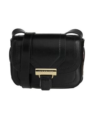 THE BRIDGE Leather Cross-body Flap Bag - Black