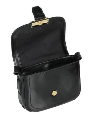 THE BRIDGE Leather Cross-body Flap Bag - Black