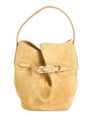 LIFFNER Leather Bucket Bag - Beige