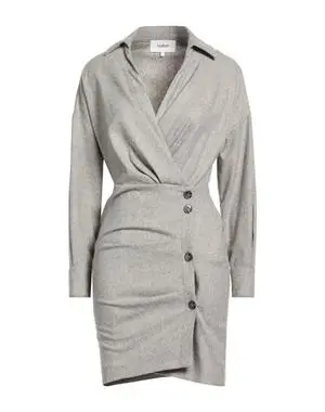 Ba&sh Flannel Mini Wrap Dress