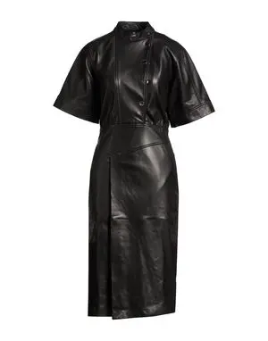 Ba&sh Midi Lambskin Dress
