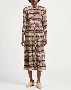 Ba&sh Crepe Midi Shirt Dress