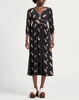 Ba&sh Multicolor Printed Midi Dress