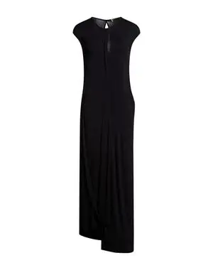 GENTRYPORTOFINO Viscose Elastane Maxi Dress - Black
