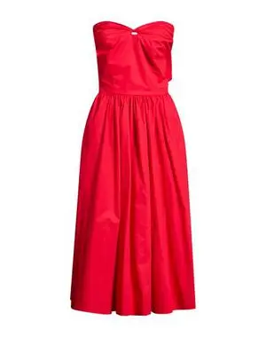 DEPARTMENT 5 Cotton Midi Dress - Red