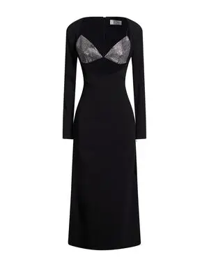 Giuseppe Di Morabito Viscose Elastane Midi Dress With Crystal Embellishments