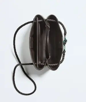 Bottega Veneta Small Andiamo Top Handle Bag - White/espresso