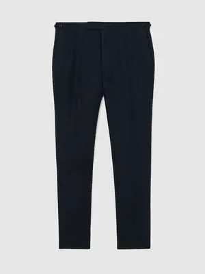 REISS Kin Classic Fit Tailored Linen Trousers