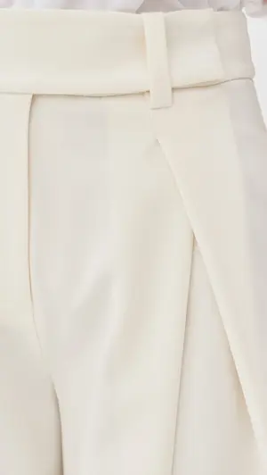 FAVORITE DAUGHTER Pleated Suiting Trousers - Ivory
