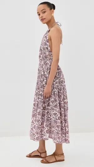 Ulla Johnson Anelise Halter Midi Dress - Meadow