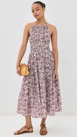 Ulla Johnson Anelise Halter Midi Dress - Meadow