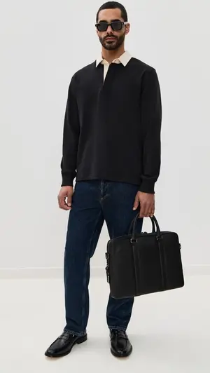 Shinola Navigator Leather Briefcase