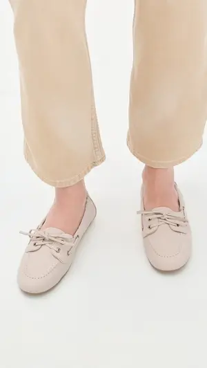 Sperry Slimsail Leather Flats - Opal