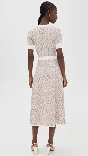 Shoshanna Alison Tweed Knit Midi Dress