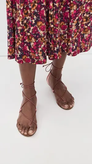 Ulla Johnson Aves Bare Kitten Heel Sandals - Fig