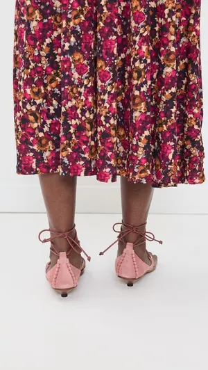 Ulla Johnson Aves Bare Kitten Heel Sandals - Fig