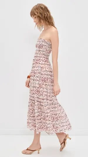 Ulla Johnson Luca Strapless Midi Dress