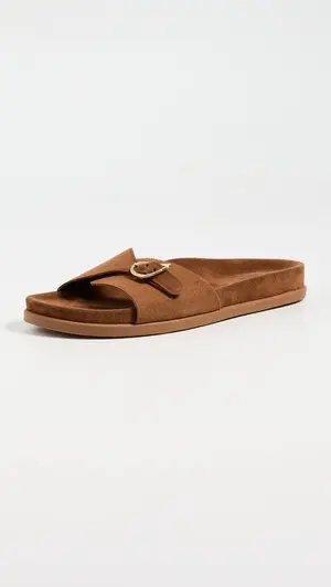 ANCIENT GREEK SANDALS Stoa Footbed Sandals - Rust