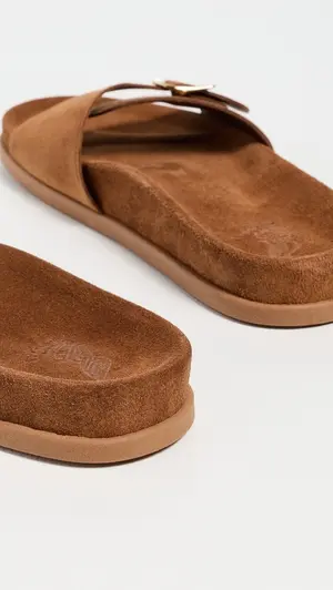 ANCIENT GREEK SANDALS Stoa Footbed Sandals - Rust