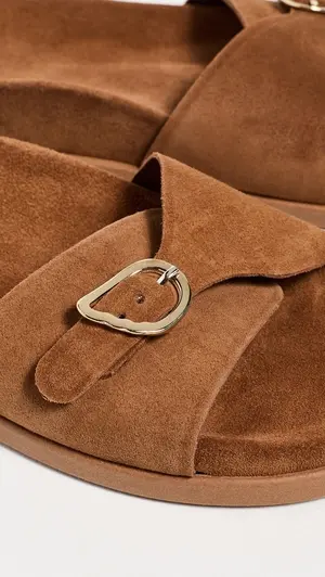 ANCIENT GREEK SANDALS Stoa Footbed Sandals - Rust