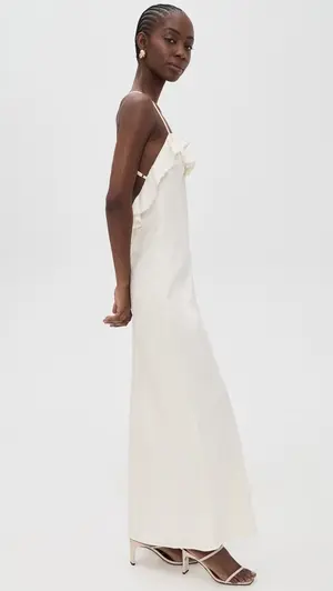 RUNAWAY THE LABEL Avalee Frill Trim Maxi Dress