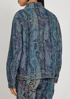 Etro Patterned Denim Jacket