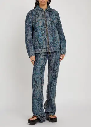 Etro Patterned Denim Jacket