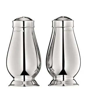 Christofle Plated Albi Salt And Pepper Shakers - Silver