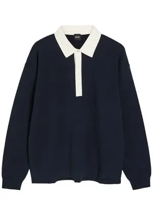 BOSS Cotton And Wool-blend Rugby Top