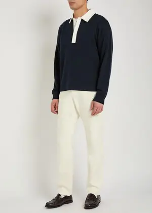 BOSS Cotton And Wool-blend Rugby Top