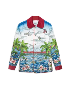 Casablanca Ping Pong Club Sunrise Quilted Jacket