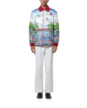 Casablanca Ping Pong Club Sunrise Quilted Jacket