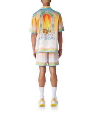 Casablanca La Danse Short Sleeve Short Sleeve Silk Shirt