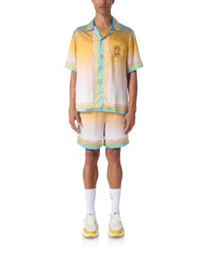 Casablanca La Danse Short Sleeve Short Sleeve Silk Shirt
