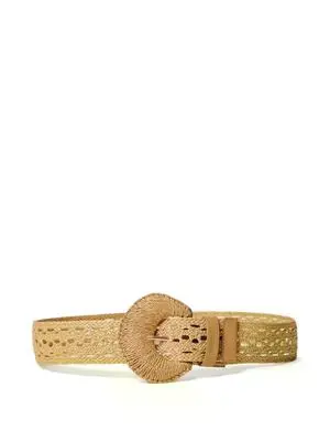TWINSET Woven Buckle Belt - Neutrals