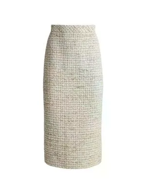 St. John Azure Tweed Skirt