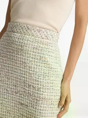 St. John Azure Tweed Skirt