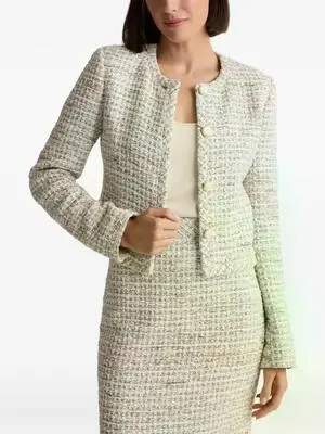 St. John Tweed Jacket With Chain Detail