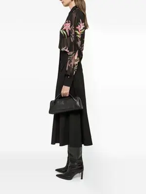 NISSA High-waisted Midi Skirt With Side Pockets