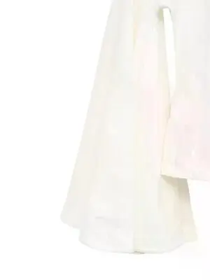 Jacquemus Long-sleeved Tie Blouse - Neutrals