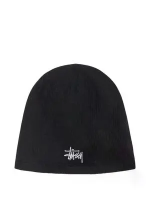 StÜssy Logo-embroidered Ribbed Beanie