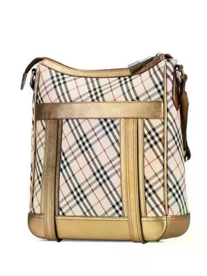 Burberry Nova Check Canvas Crossbody Bag