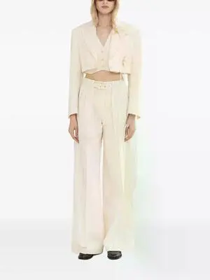 NISSA Striped Wide Leg Trousers